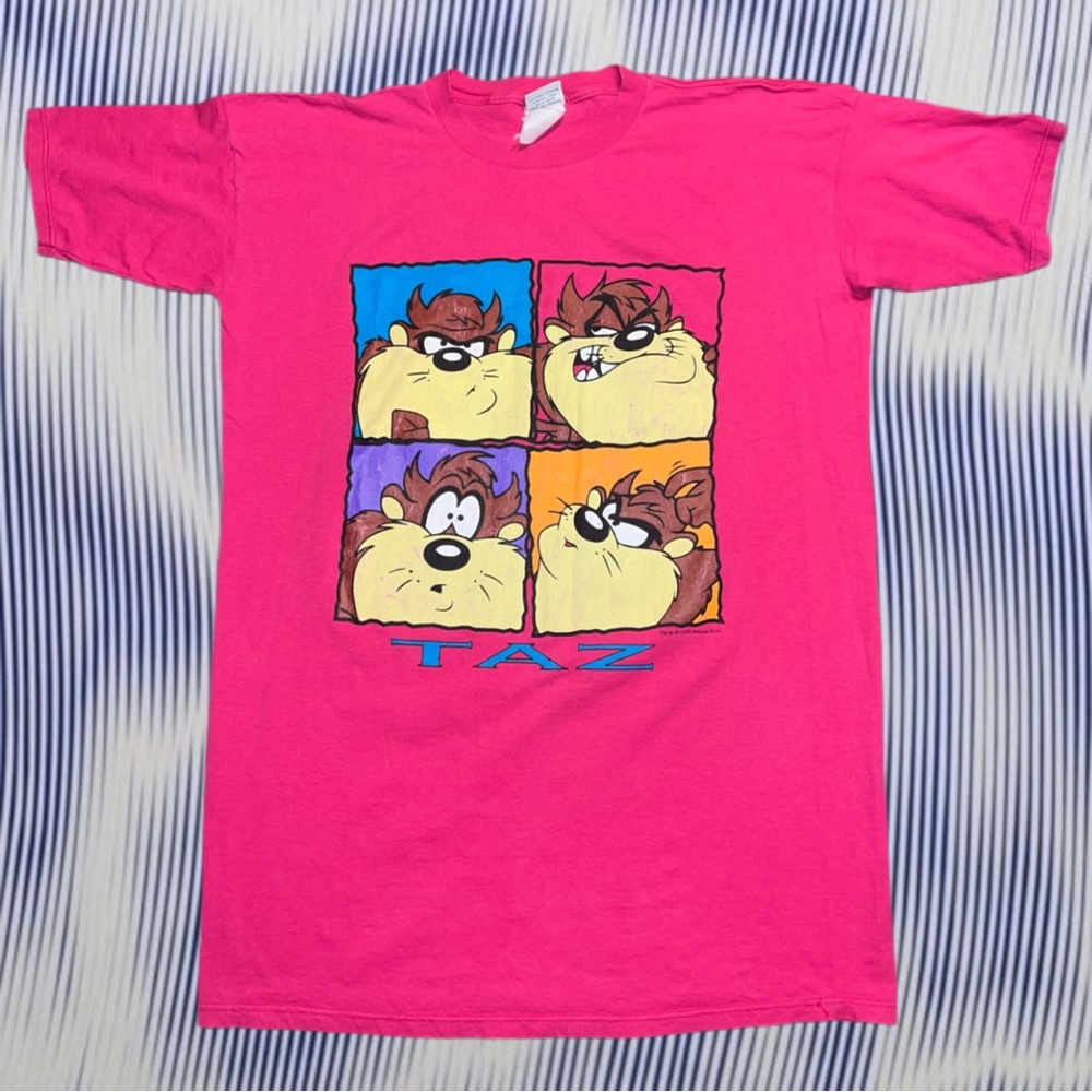 1995 Hot Pink Taz Oversized Tee - Gem